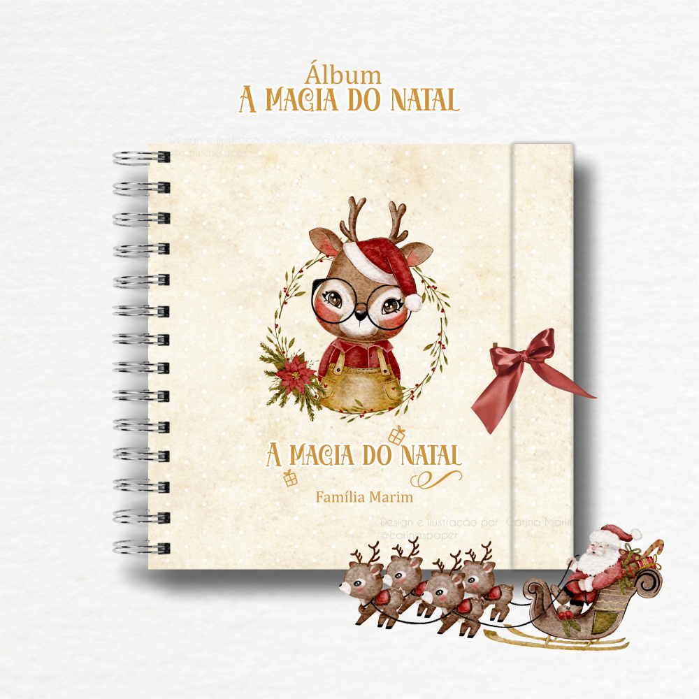 Álbum A Magia do Natal - Ateliê di Nanda Personalizados